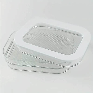 AionneWie Stackable BPA-Free Refrigerator Containers for Bacon, Deli Meats, and Lunch Meat Storage