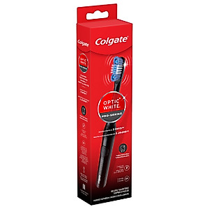 Colgate 360 Optic White Pro-Series Battery Black Toothbrush