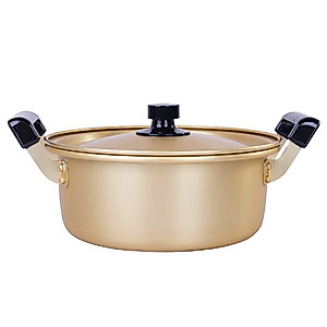 Aluminium Alloy Stock Pot Instant Noodles Pot Korean Soup (3.3 Qt)