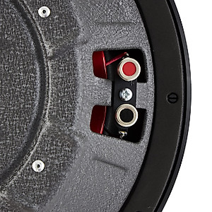 MB Quart DS1-304 Discus 12 Inch 400 Watt DVC Shallow Mount Subwoofer Speaker with Dual 2 Inch 4 Ohm Voice Coils for Vehicles, Black