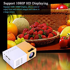 Mini Projector,1080P HD Portable Mini Private Home Theater Projector,Outdoor&Indoor LED Movie Projector,Suitable for Party Traveling Camping