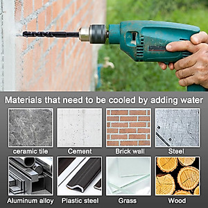 Toega Hex-Shank Drill Bits - Carbide Drill Bits with Case(12-Pack), Diamond Drill Bits, Metric Drill Bit Set for Steel Copper Aluminum Zinc Alloy Cast Iron Sheet Metal Wood Plastic