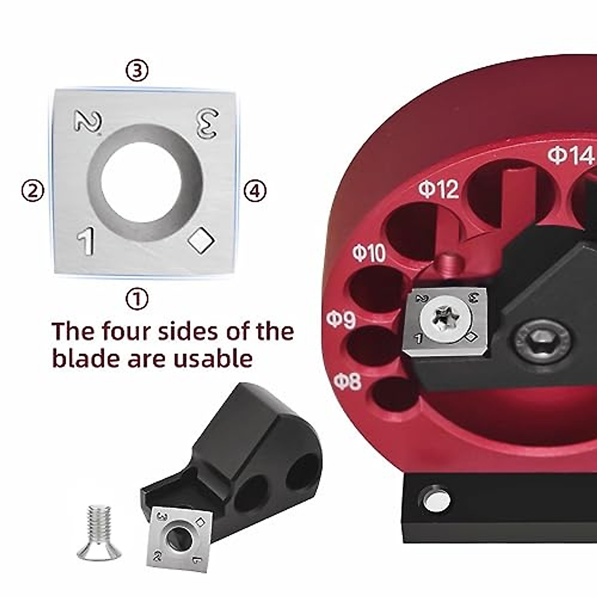 Dowel Maker Jig Kit, Metric 8mm to 20mm Adjustable, with Carbide Blade, Electric Drill Milling Dowel Round Rod Auxiliary Tool