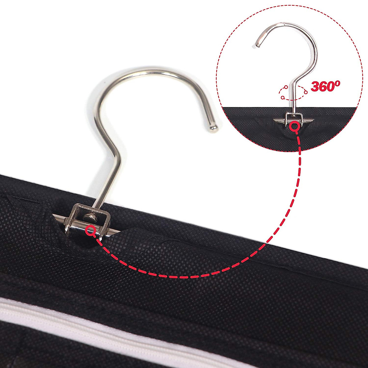 DIOMMELL Hanging Jewelry Organizer 47 Pockets with Zipper for Earrings Necklace Bracelet Ring Accessory Display Storage Bag Travel Holder Box