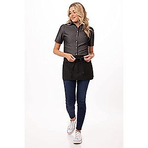 Chef Works Unisex Black Apron, Reversible