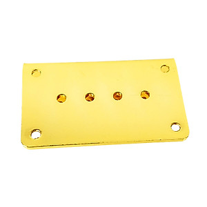 4-string Gold Hard-tail Bridge for Cigar Box Guitars Electric Ukulele & More
