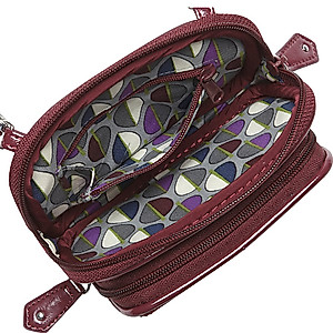 Vera Bradley On the Square Wristlet (Deep Pink)