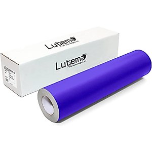 All Purpose Adhesive Vinyl Roll - Perfect to Use with All Vinyl Cutting Machines - Peel and Stick Paper- Arts and Crafts Wall Decal Lettering Vinyl Roll (18"x10', Purple)