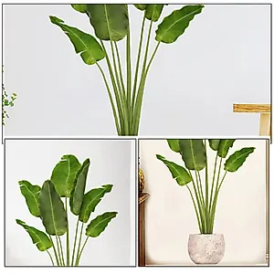 VOSAREA Green Plant Wall Decals 3D Potted Plant Wall Stickers Removable Bonsai Decals DIY Peel and Stick Art Murals for Bedroom Livingroom Office