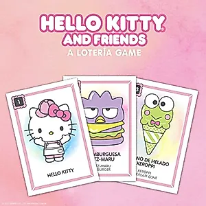 Hello Kitty Loteria Game - Custom Bingo Style Inspired by Spanish Words & Mexican Culture