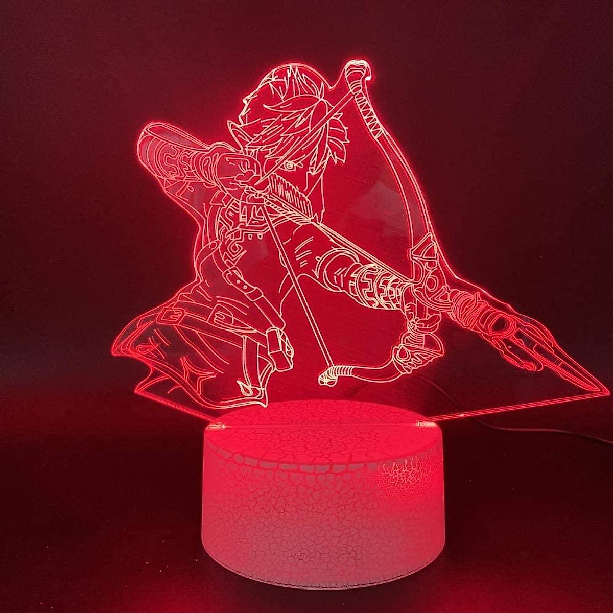 3D Night Light Led Night Light Game The Legend of Zelda Link Figure Nightlight,Acrylic, Home Light Birthday Gift for Kids Bedroom 3D Lamp Boy MAGY