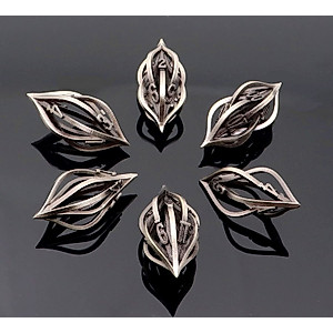 CREEBUY Metal DND Game Dice Set: Arcanum Dice for Dungeon and Dragons Table Games-Metal 3D Printed Hollow Dice Polyhedral D&D RPG MTG Game Alien Dice Creative Gift for Families,Friends