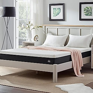 SERENITY HOME 12 inch Twin Memory Foam Mattress with Ventilated Cooling Gel Foam| Pressure and Stress Relief | Motion Isolation | Twin Mattress in a Box | Medium Firm | Twin | 12 Inches,White