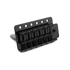 Metallor 6 String Guitar Tremolo Bridge with Whammy Bar for Fender Strat Squier Style Electric Guitar Black.