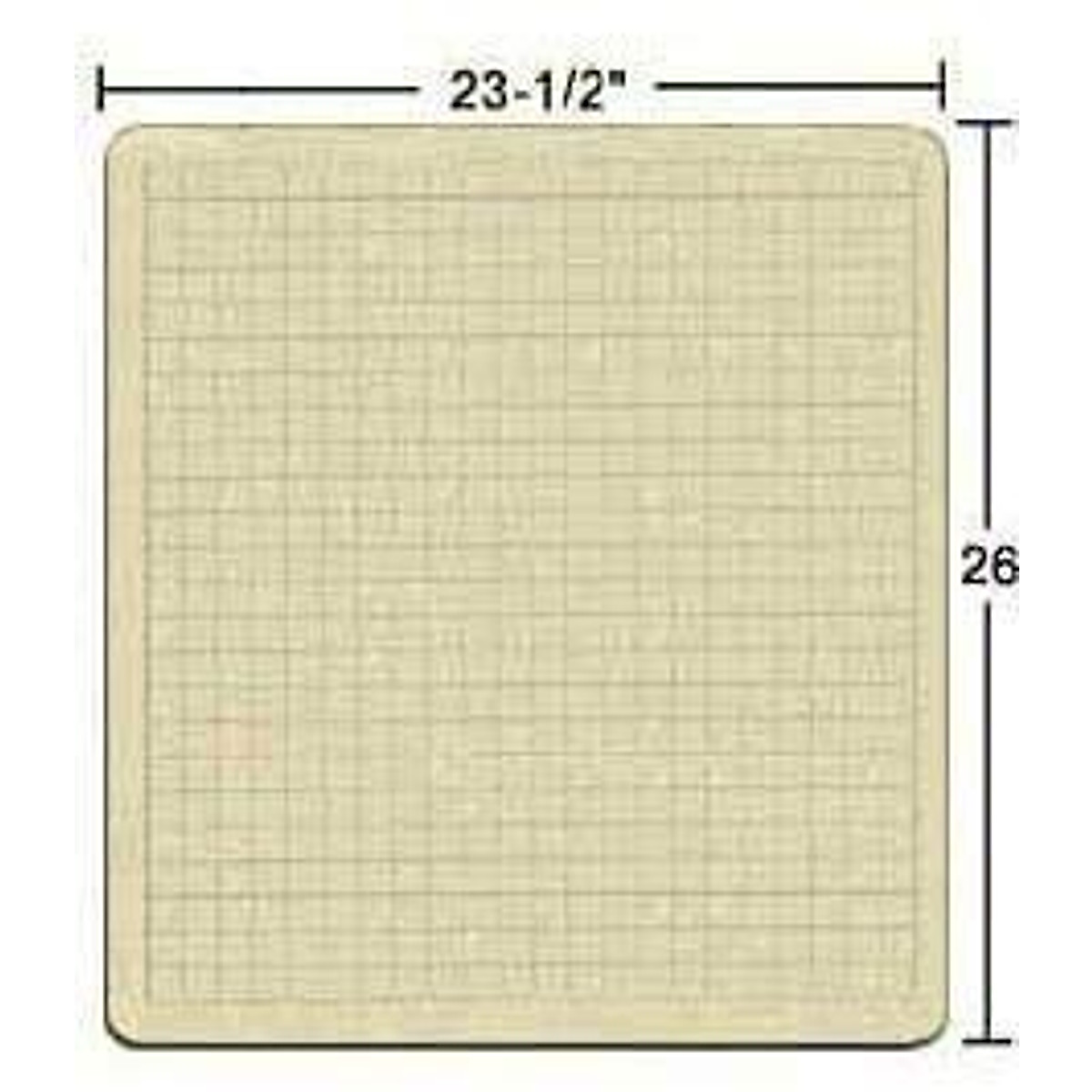 Chessex Role Playing Play Mat: Battlemat Double-Sided Reversible Mat for RPGs and Miniature Figure Games (26 in x 23 1/2 in) Squares/Hexes