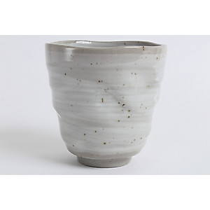 Mino ware Japanese Pottery Yunomi Chawan Tea Cup Running Rabbits Gray Sanaegama made in Japan (Japan Import) KSY007