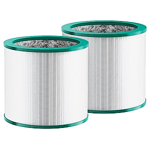 Dyson Air Purifier Filter Replacement, MORENTO Air Purifier Filter Replacement for Dyson Tower Purifier Pure Cool Link TP01, TP02, TP03, BP01, AM11, Compare to Part 968126-03 (2 Pack)
