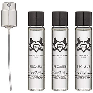 PARFUMS de MARLY - Pegasus - Refill Travel Set - 3 x 0.35 Fl Oz - Eau De Parfum For Men - Top Notes Cypress, Bergamot, Heliotrope - Heart Notes Jasmine, Lavender, Bitter Almond - 3 x 10ml