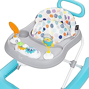 Smart Steps by Baby Trend Plus 2-in-1 Walker with Deluxe Toys, Orbits White