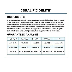 Hikari Coralific Delite Coral Food, 1.23 oz (35g)