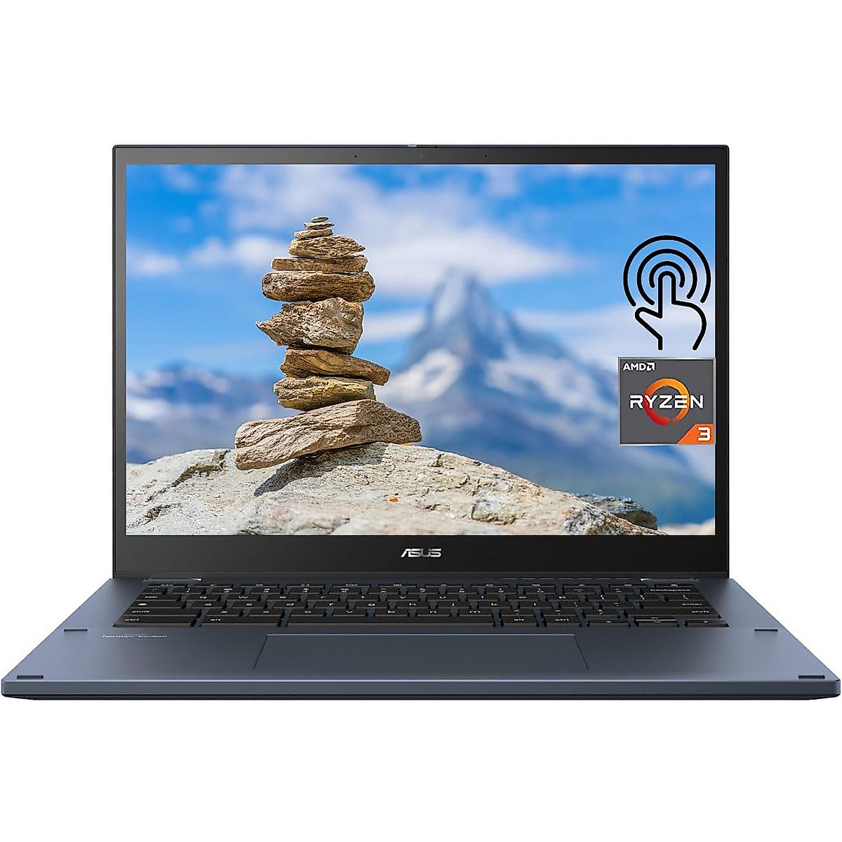 ASUS 2023 Newest Chromebook 2-in-1 Laptop, 14 Inch WUXGA Touchscreen Display, AMD Ryzen 3 7320C Processor, 8GB DDR5 RAM, 128GB SSD, AMD Radeon Graphics, USB Type A&C, WiFi 6, Bluetooth, Chrome OS