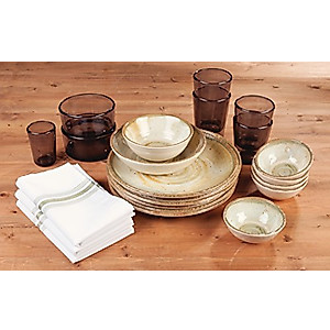 CFS GA5500670 Gathering Melamine Large Round Platter, 18", Adobe (1 Platter)