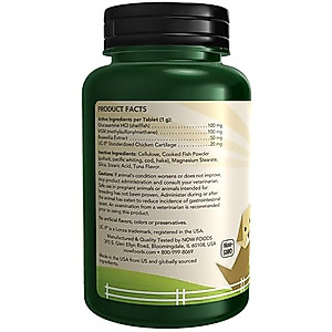 NOW Foods® Pets, UC-II® Advanced Joint Mobility for Dogs and Cats, Veterinarian formulated, Help Maintain Cartilage and Connective Tissue*, 60 Chewable Tablets (60 Grams)