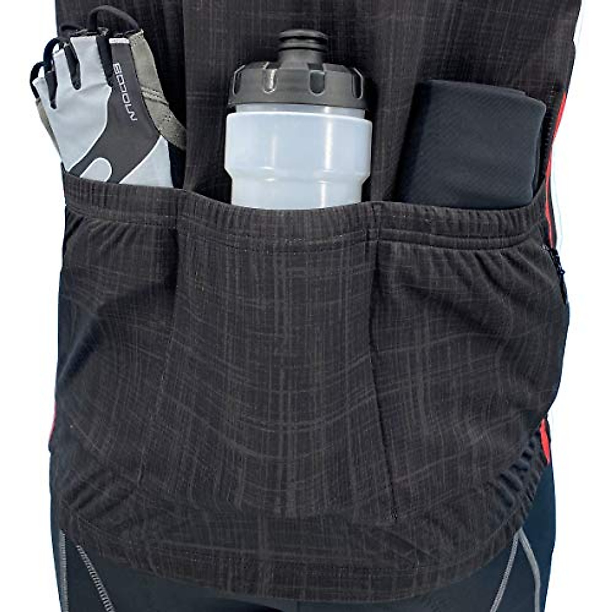 CORVARA BIKE WEAR Men's Bigfoot Cycling Short Sleeve Bike Jersey (Large) Black