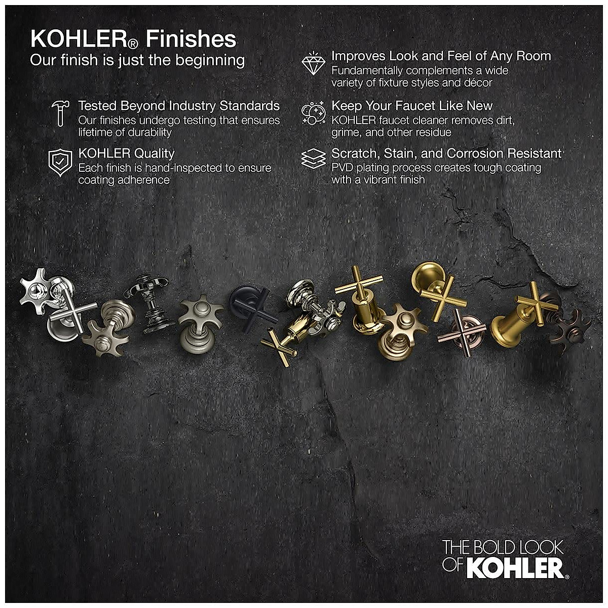 KOHLER Purist Rite-temp Bath and Shower Trim with Lever Handle and 1.75 Gpm Showerhead