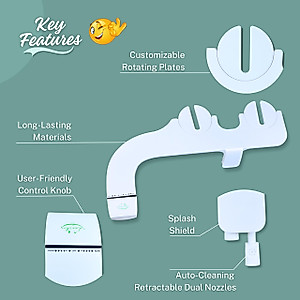 LAVE ME Bidet Attachment for Better Personal Hygiene, Toilet Sprayer, Bidgets For Toilets, Bidet Sprayer For Toilets, Non-Electric Bidet, Bidays For Toilets, Ducha Para Toilet, Baday