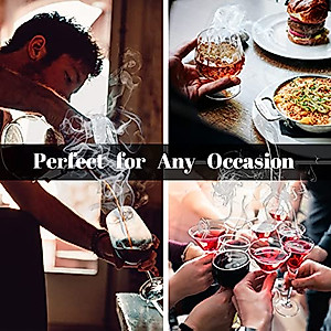 SITOO Cocktail Smoker Kit with Torch, Wood Chips for Whiskey and Bourbon - Drink Smoker for Smoke Infusion in Cocktails and Drinks - Gift for Whiskey Lover, Dad, Husband