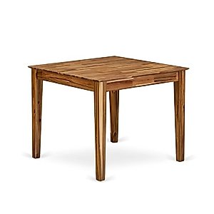 East West Furniture OXT-ANA-T Oxford Square Dining Table for Small Spaces, 36x36 Inch, Natural