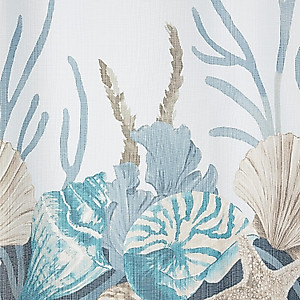 Avanti Linens - Fabric Shower Curtain, Oceanscape Inspired Bathroom Decor (Blue Lagoon Collection)