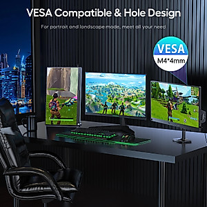 EVICIV 18.5 inch Portable Monitor for Laptop, 120 Hz 100% sRGB FreeSync USB-C HDMI Large Travel Gaming Monitor with Smart Cover VESA Mountable, Second Screen Extender for Computer Phone Switch