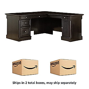 Sauder Palladia L-Desk, Wind Oak finish