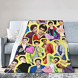 Blanket Paul Dano Soft and Comfortable Warm Fleece Blanket for Sofa,Office Bed car Camp Couch Cozy Plush Throw Blankets Beach Blankets