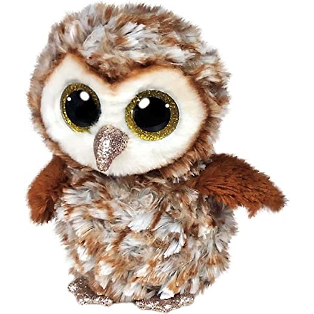 TY T36326 Percy BARN OWL-Beanie BOOS, Multicolored, 15 Cm