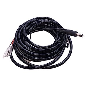 Herd 360 Trail Camera Battery Power Cable Chew Proof fits Browning, Moultrie, Spy Point, Black Gate, Stealthcam, Etc 5.5x2.1mm DC Plug to .25'' Female Spade Connector