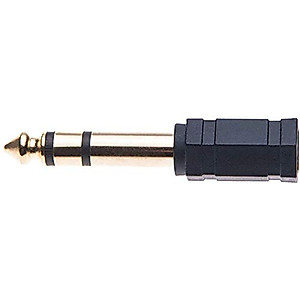 Insignia 1/4"-to-3.5mm Mini Headphone Jack Adapter - Black