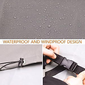 MODERN WAVE - Extra Thick Air Conditioner Cover for Outside Units - Durable Winter, Waterproof Full AC Cover (Oxford, 29"x29"x36")