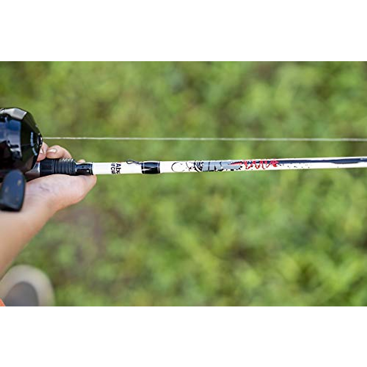 Abu Garcia 5’6" Ike Dude Youth Fishing Rod and Reel Spincast Combo, 2-Piece Rod, Size 6 Reel, Right Handle Position