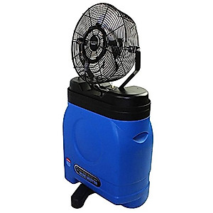 Ventamatic CDMP 1420BLU 14" Premium Misting Fan, 20 Gal Cooler, Blue/Black