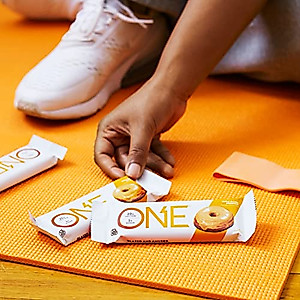 ONE Protein Bars, Maple Glazed Doughnut, Gluten-Free Protein Bar with 20g Protein and only 1g Sugar, Snacking for High Protein Diets, 2.12 Ounce (12 Pack)