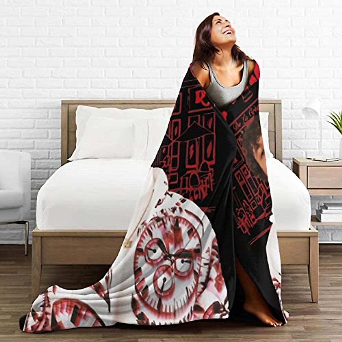 Jack Rapper Harlow Band Throw Blanket Soft Cozy Flannel Blankets Decor for Bed Couch Living Room Travel Outdoor 50"X40"