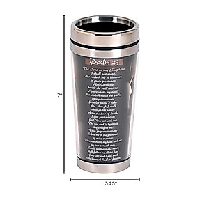 Dicksons The Lord is My Shepherd - Psalm 23, Multicolor 16 Ounce Stainless Steel Insulated Travel Tumbler