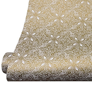 Yifely 45x300cm Retro Vines Self Adhesive Plastic Shelf Drawer Liner Moisture Proof Storage Mat