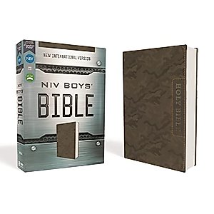 NIV, Boys' Bible, Leathersoft, Brown Camo, Comfort Print