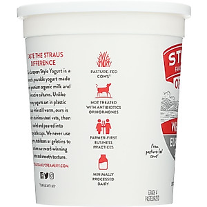 Straus Family Creamery, Plain Yogurt, 32 oz