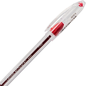 Pentel R.S.V.P. Ballpoint Pen, Fine Line, (0.7mm), Assorted Ink, Clear Barrel, 5 Pack (BK90BP5M)