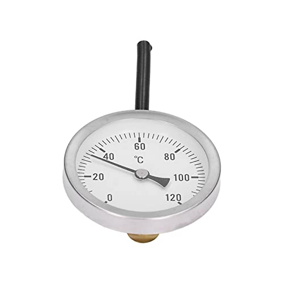 Household Garden Products 63mm Grill Thermometer Stainless Steel Bimetallic High Accuracy 0‑120℃ Easy Reading BBQ Thermometer for Machine